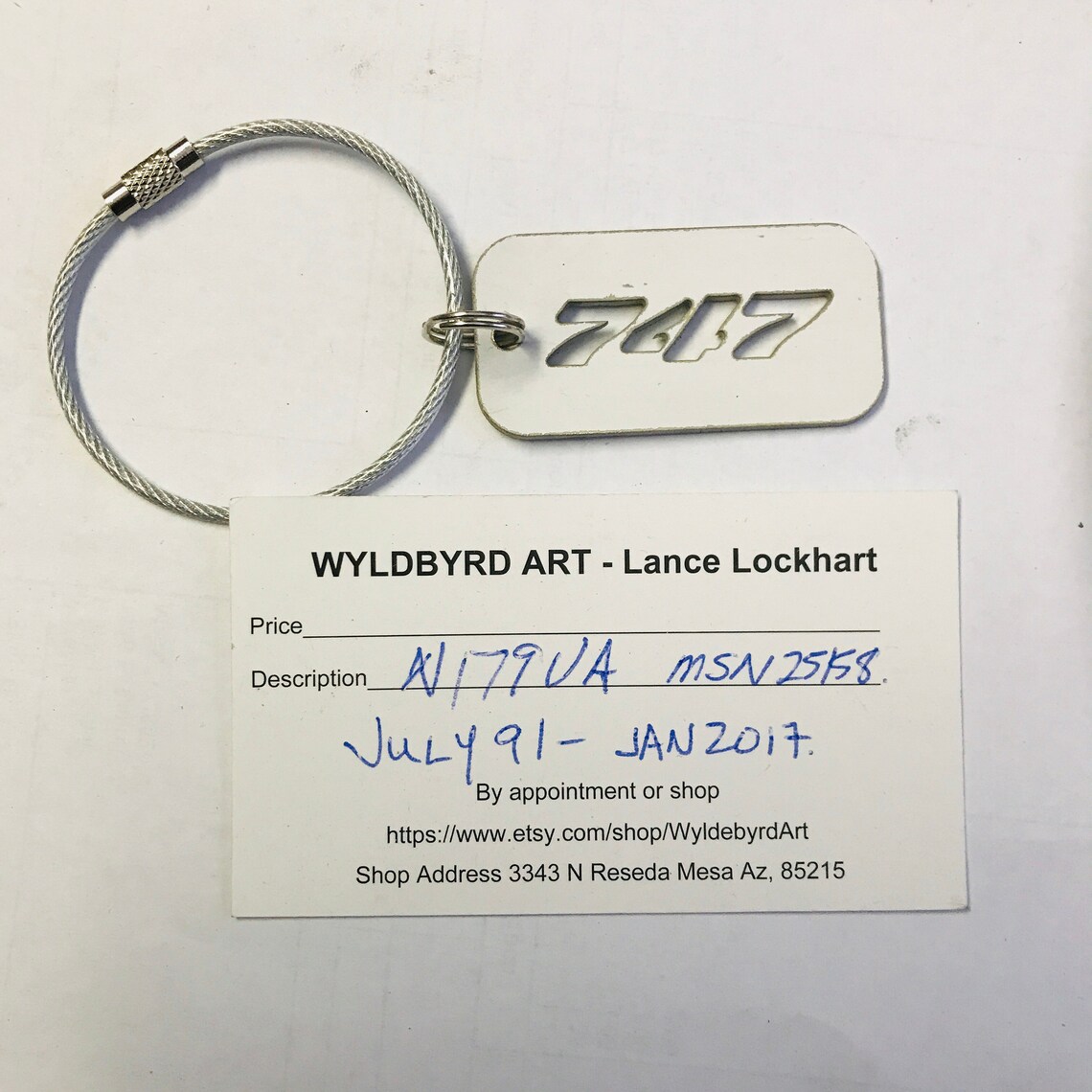 United Airlines B747 Key Fob N179UA - Etsy