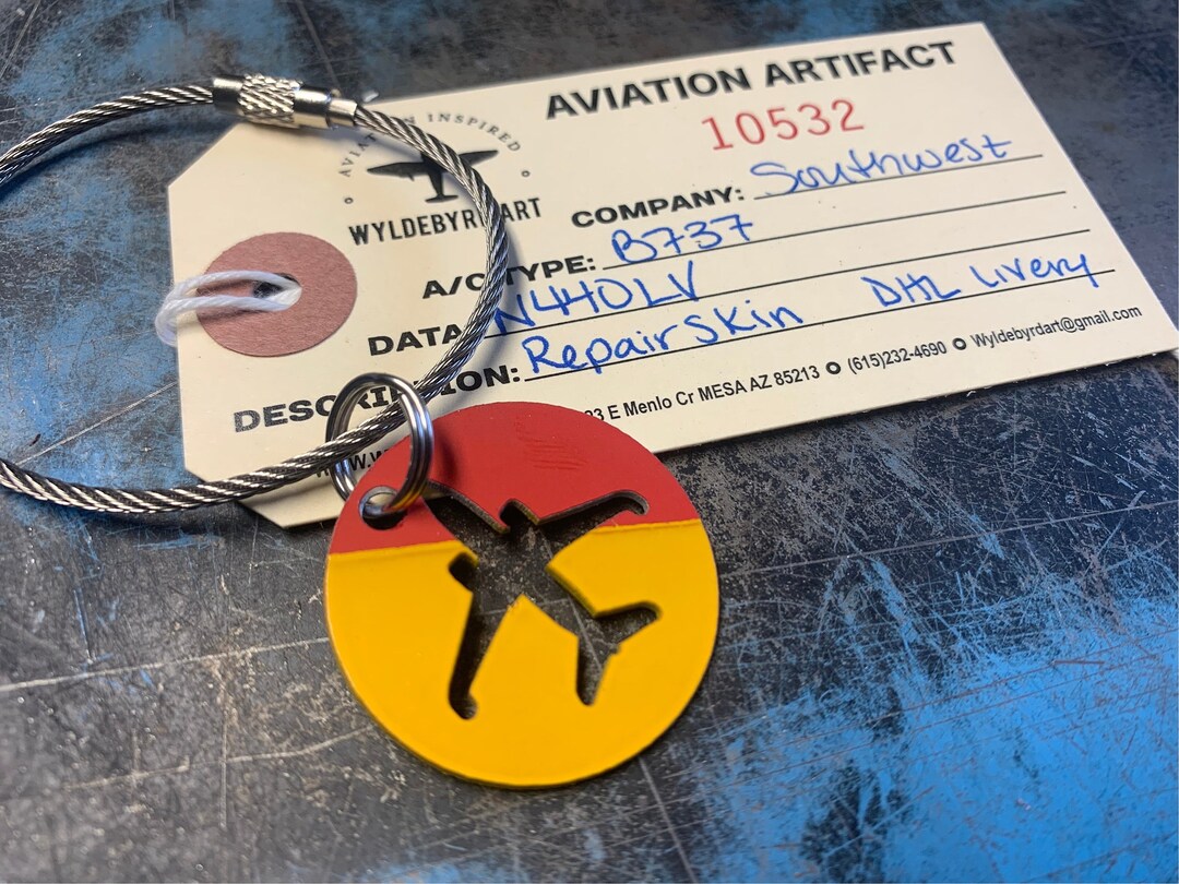 SWA B737 Key Tag DHL/SWA Livery - Etsy Australia