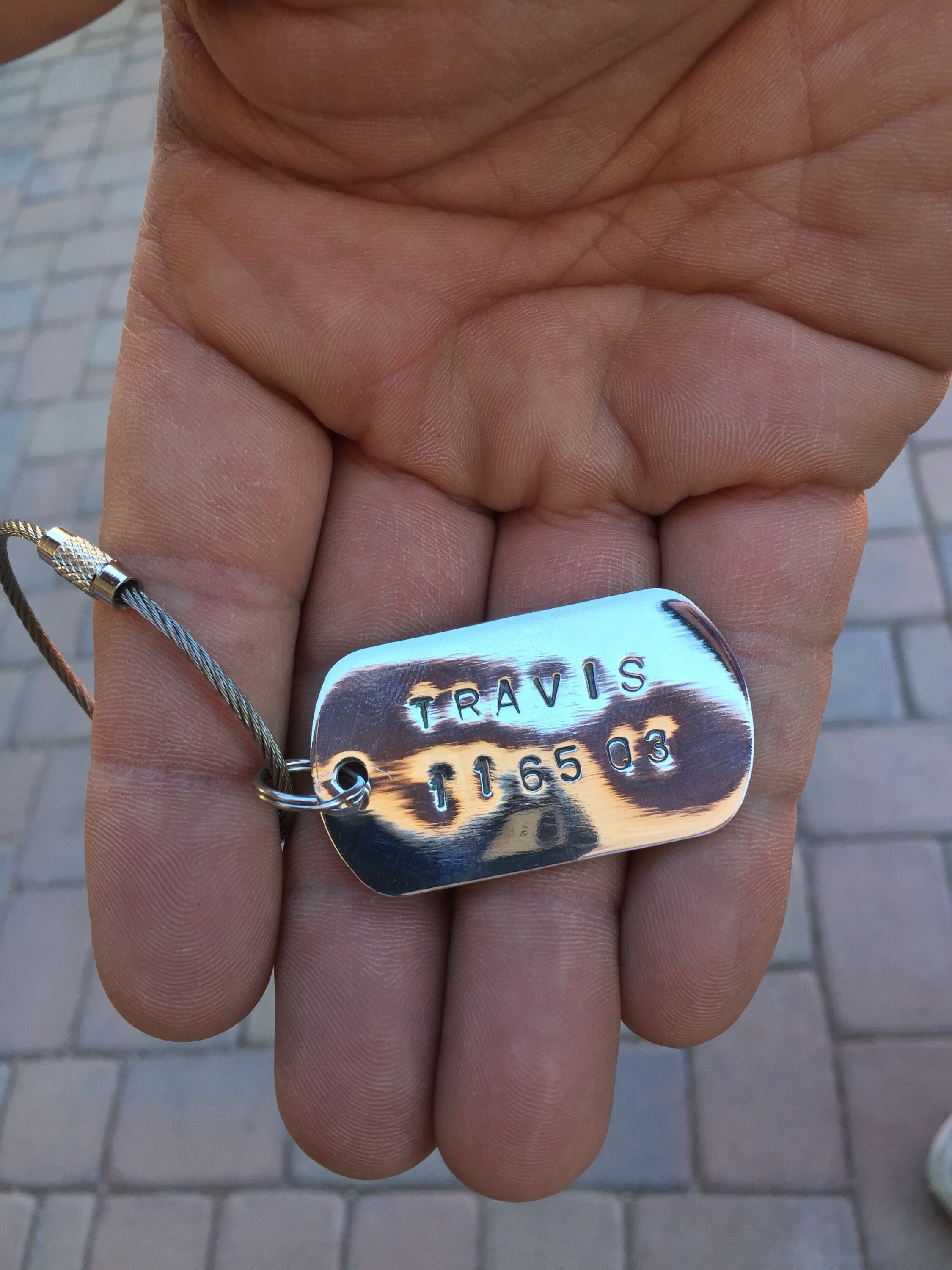 B737 Fuselage Keychain - Dog Tag - Etsy