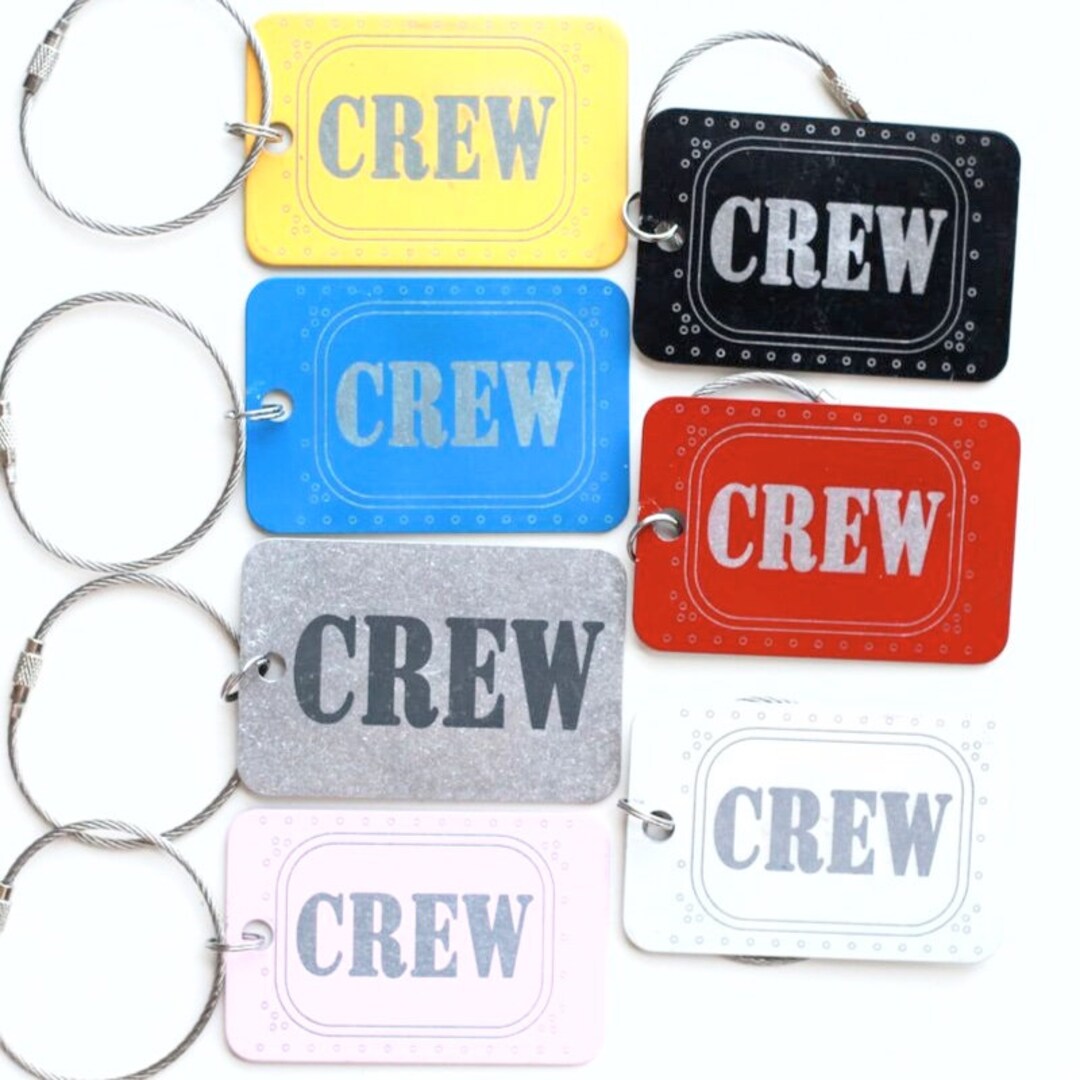 Crew Aluminum Luggage Tag - Etsy