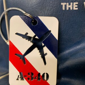 Air France A340 Luggage Tag and Vintage Tote. - Etsy