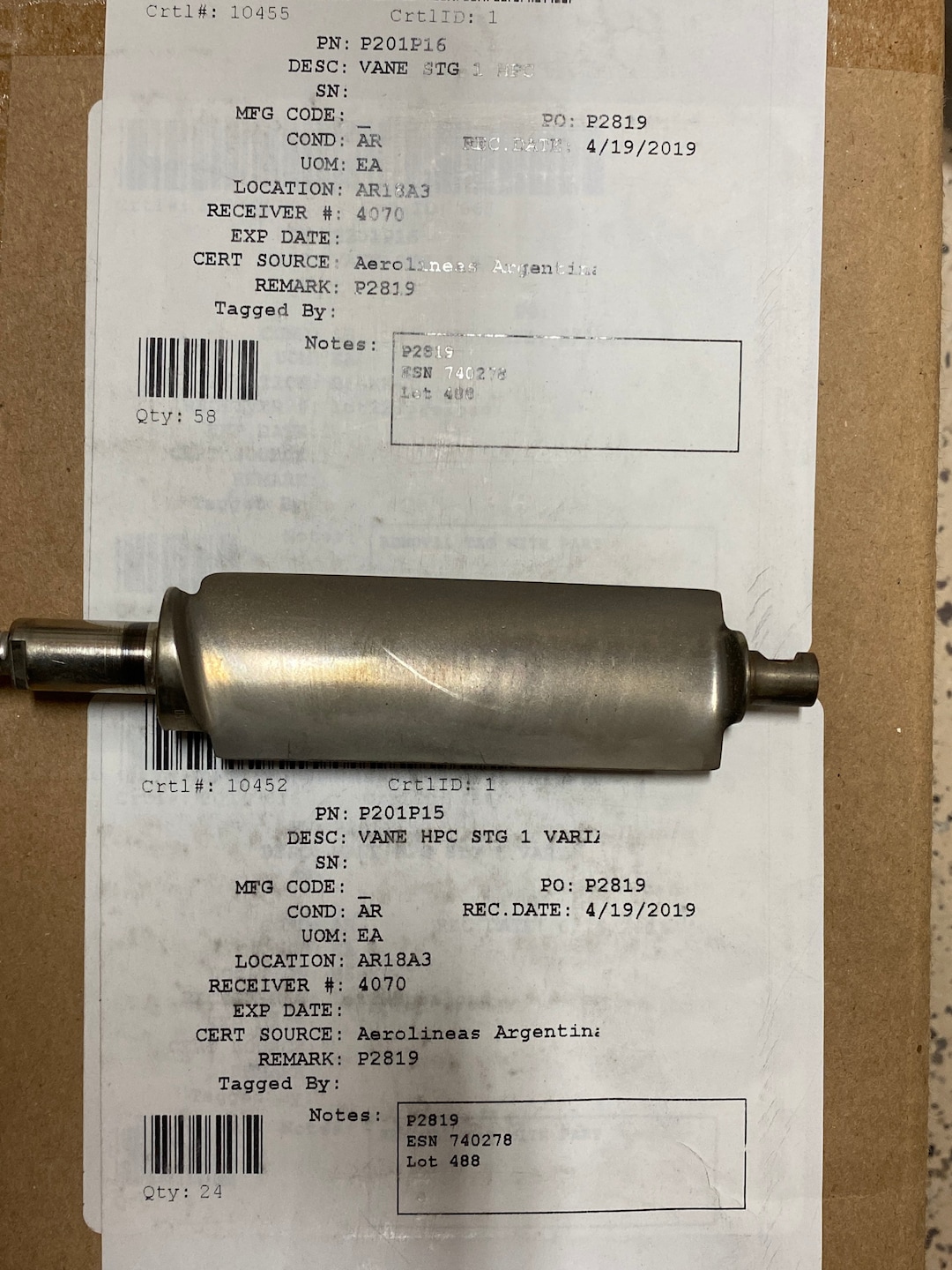 A340 Cfm-56-5c Stage 1 HPC Vane PN P201P16 or P201P15 Former - Etsy