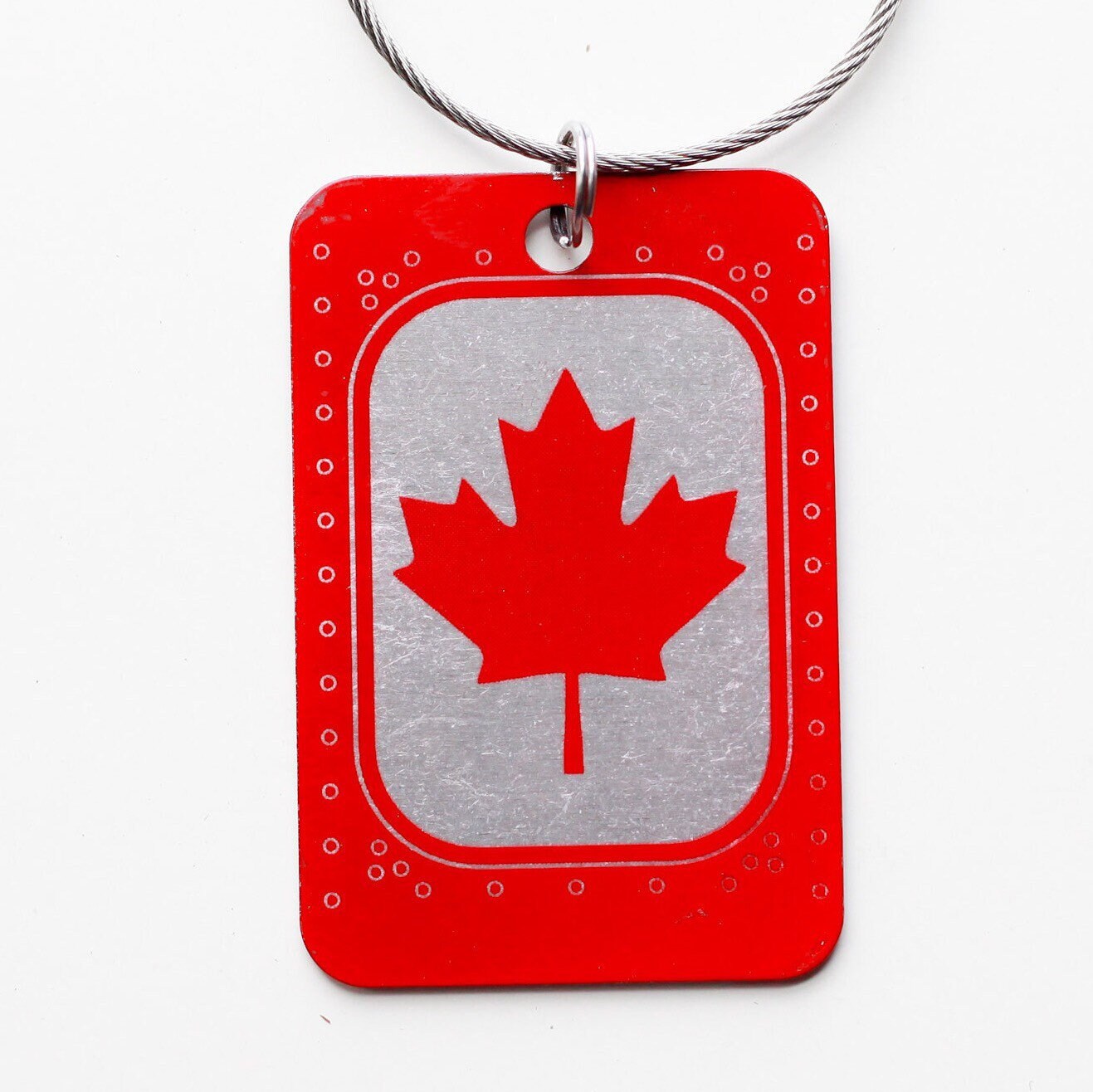 Maple Leaf Aluminum Luggage Tag | Etsy