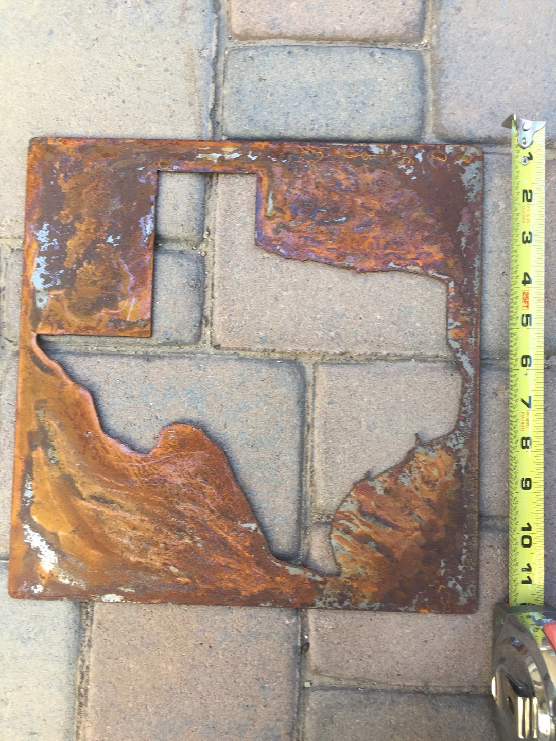 Steel Texas Map - Etsy