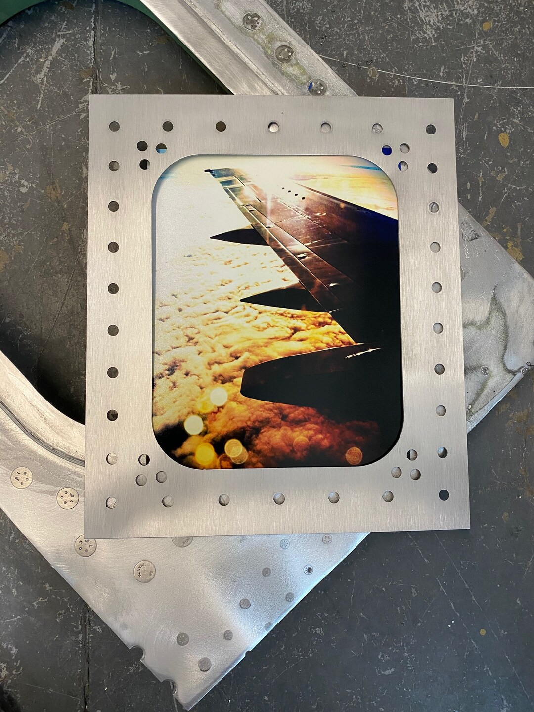 Aluminum 8 X 10 Boeing Window Inspired Picture Frame (matte) No Glass ...