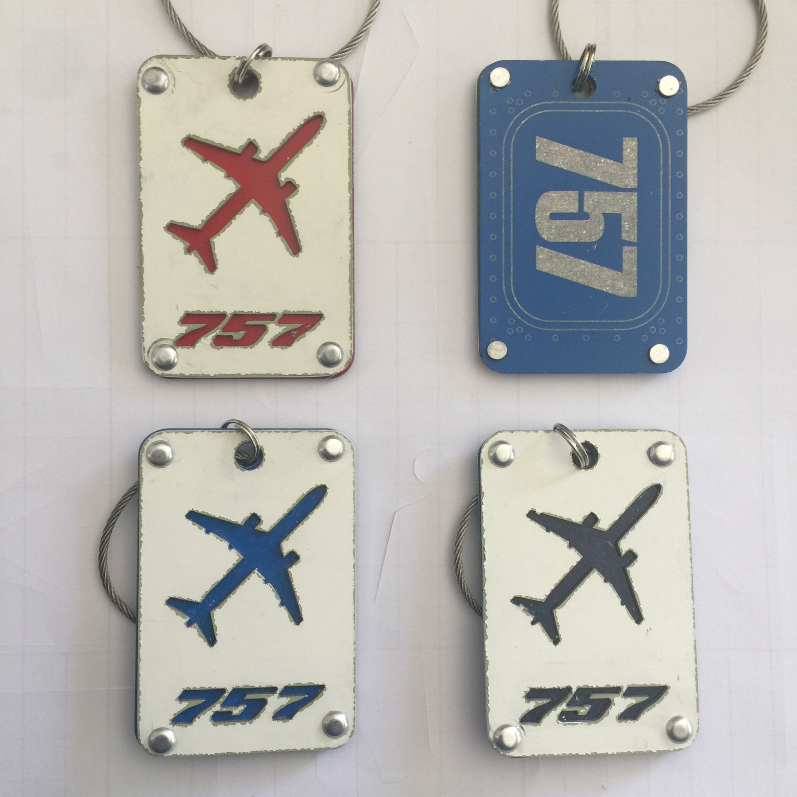 Delta Airlines Boeing 757 Fuselage Luggage Tag 2 Layers - Etsy