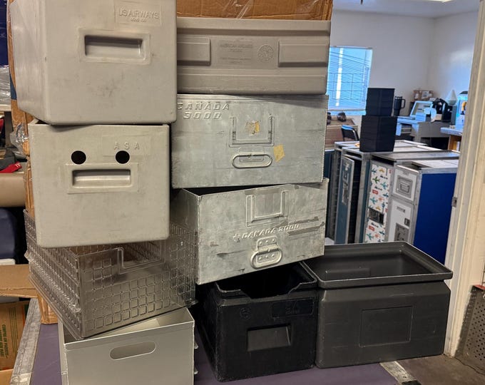 New Airline Galley Flight Storage Trolley 2 Drawers Cabinet Industrial ...