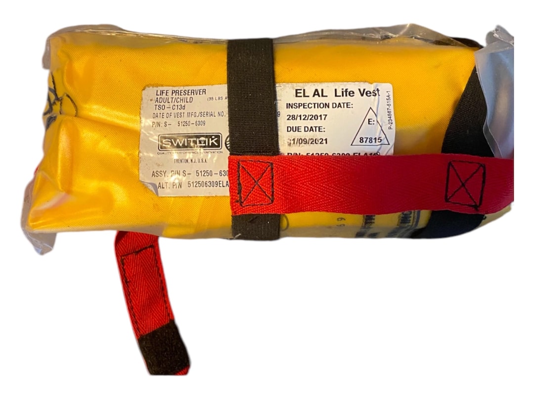 Retired Vintage EL AL Aircraft Life Preserver. - Etsy