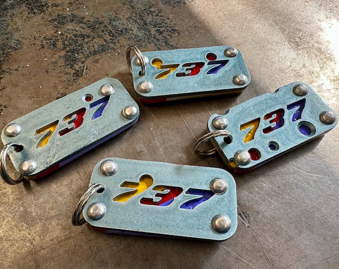 SWA B737 MAX 8 Double Layer Key Fob N8720L - Etsy