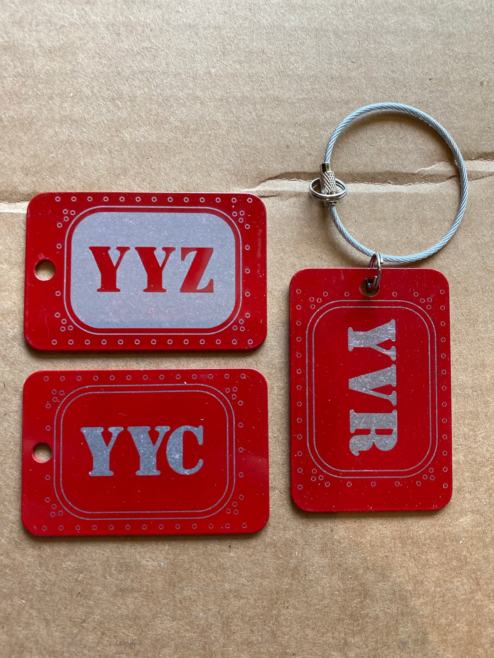 Canadian Cities Aluminum Luggage Tag - Etsy