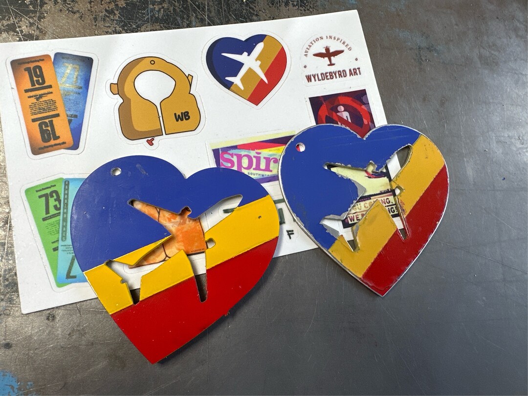 Southwest Airlines 737 Heart Skin Luggage Tag 3” W Sticker Pack - Etsy