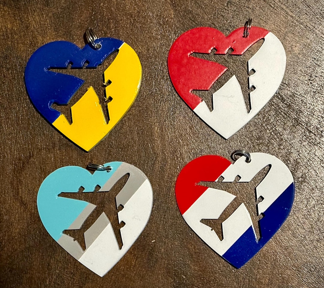 Aircraft Skin Luggage Tags B747 - American Airlines / Quanta’s / Atlas ...