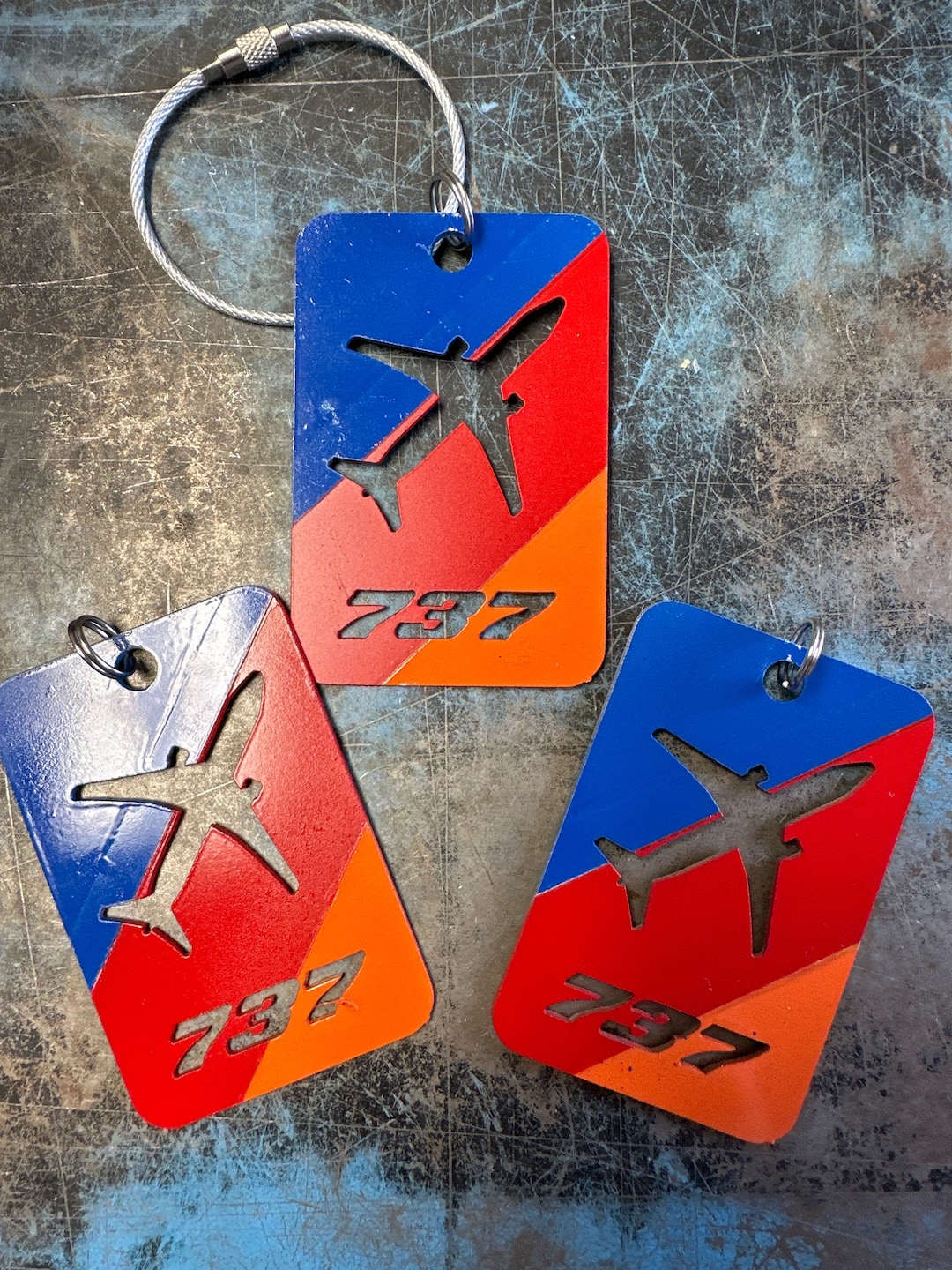 Airplane Skin Luggage Tags - Southwest Airlines B737 Retro SWA Livery ...