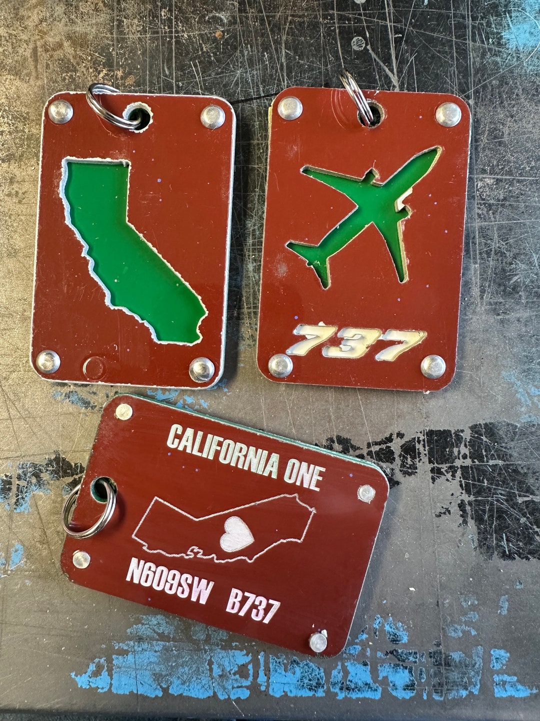 Southwest Airlines California One Double Sided Luggage Tag N609SW - Etsy