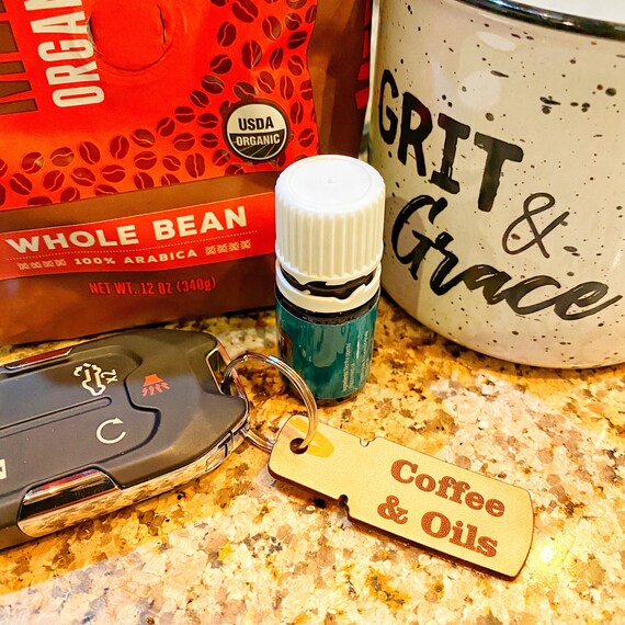 Leather Oil Bottle Key Chain | Etsy