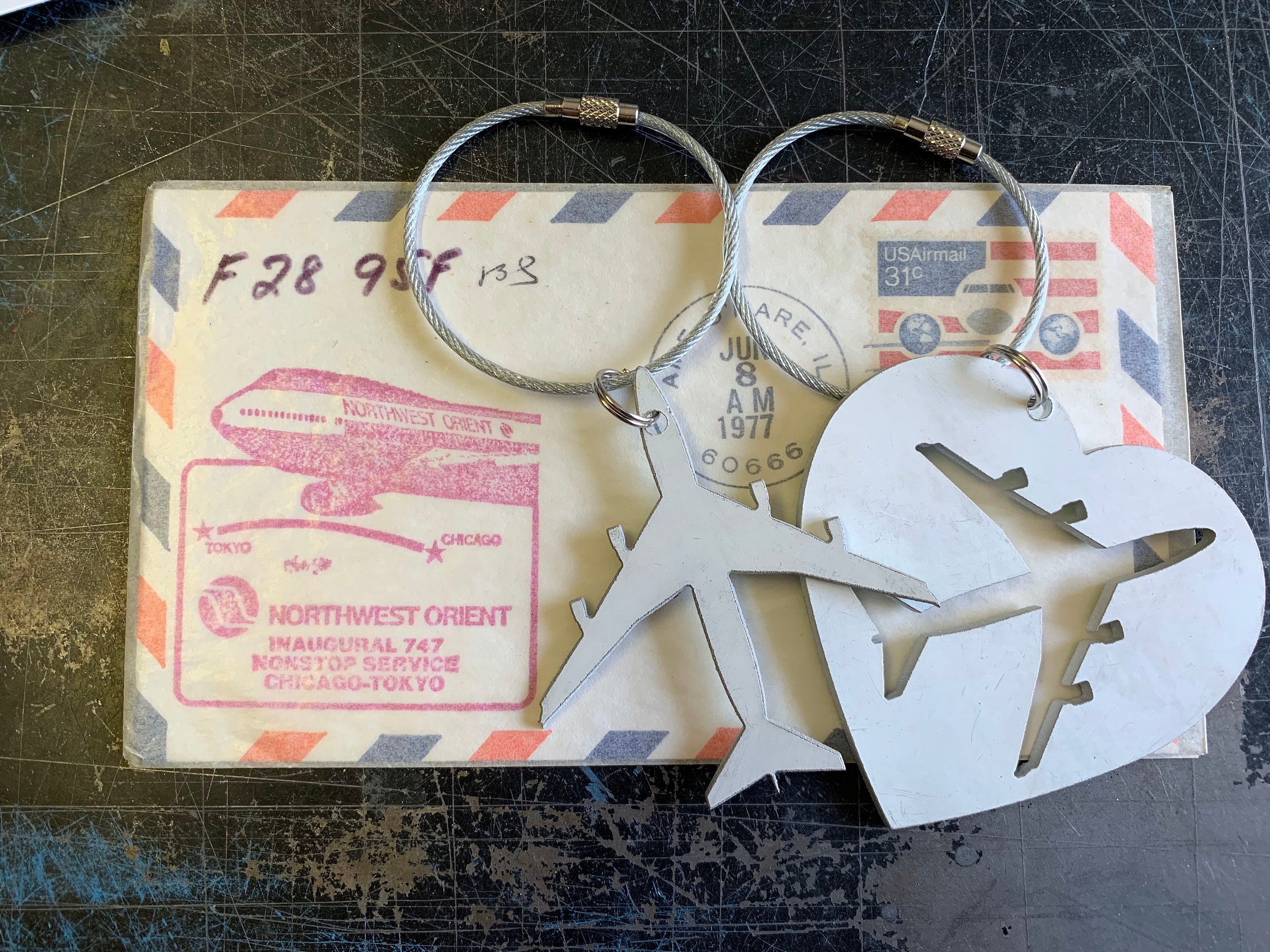 Boeing 747 Fuselage Keychain/luggage Tag Gift Set - Etsy