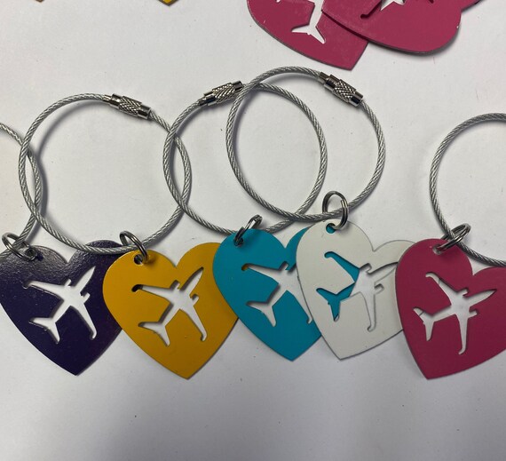 Boeing 737 Skin Heart Key Fobs Painted Hearts | Etsy