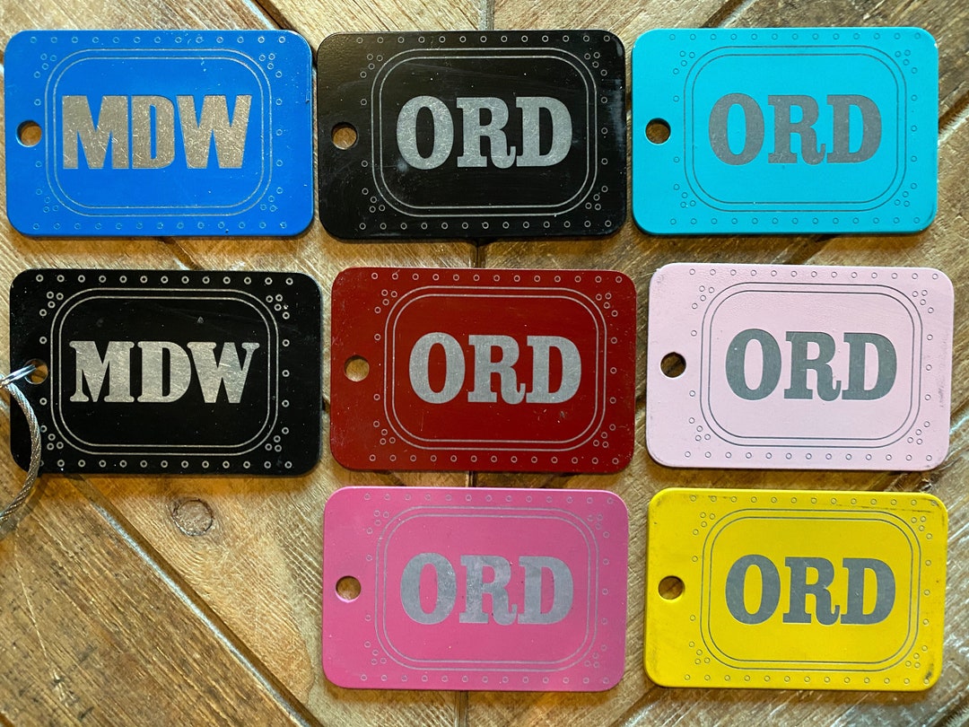 Chicago MDW or ORD Luggage Tag - Etsy