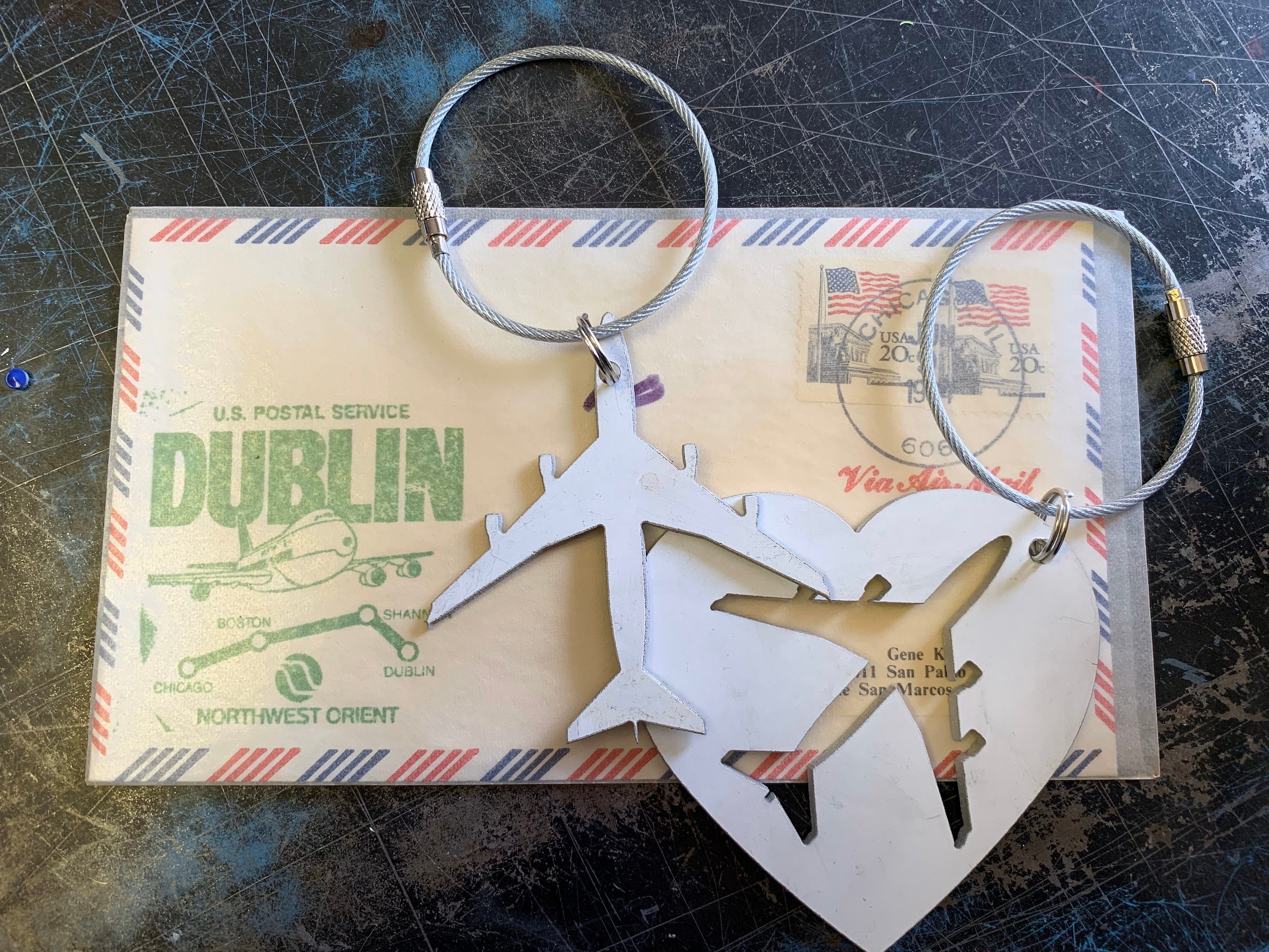 Boeing 747 Fuselage Keychain/luggage Tag Gift Set - Etsy