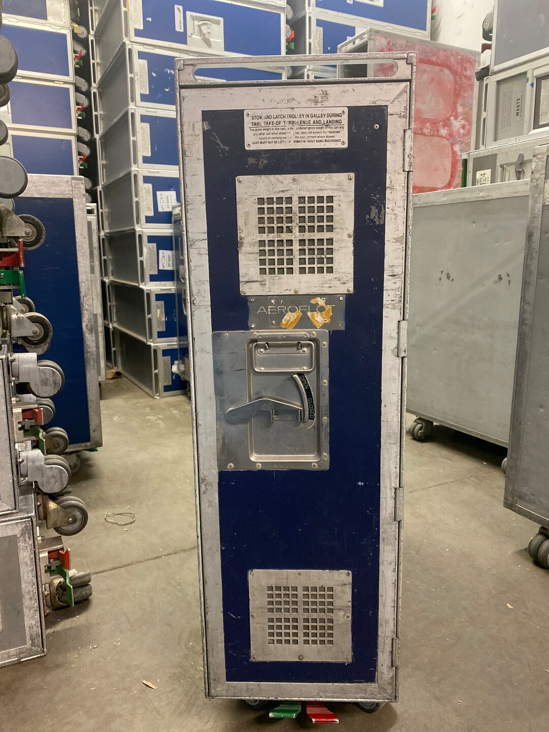 Aeroflot Retired Airlines Full Sized Atlas Standard Galley Carts Single ...