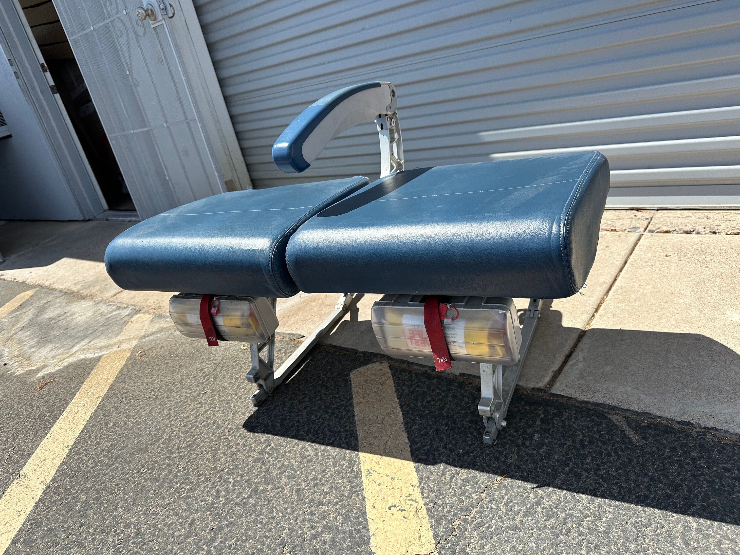 Former Delta Airlines B747 Passenger Seat Bench W Arm Rest - Etsy
