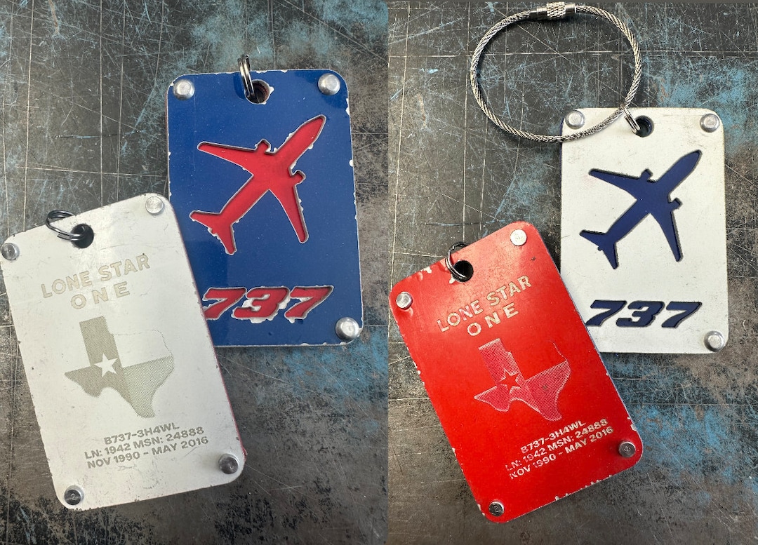 Southwest B737 Original Lone Star One Luggage Tags. Genuine Aircraft ...