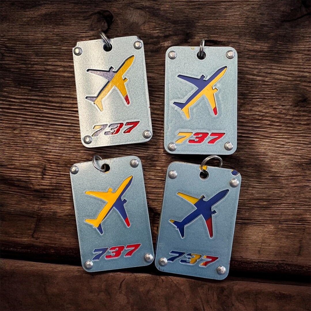 SWA B737 MAX 8 Double Layer Luggage Tag N8720L - Etsy