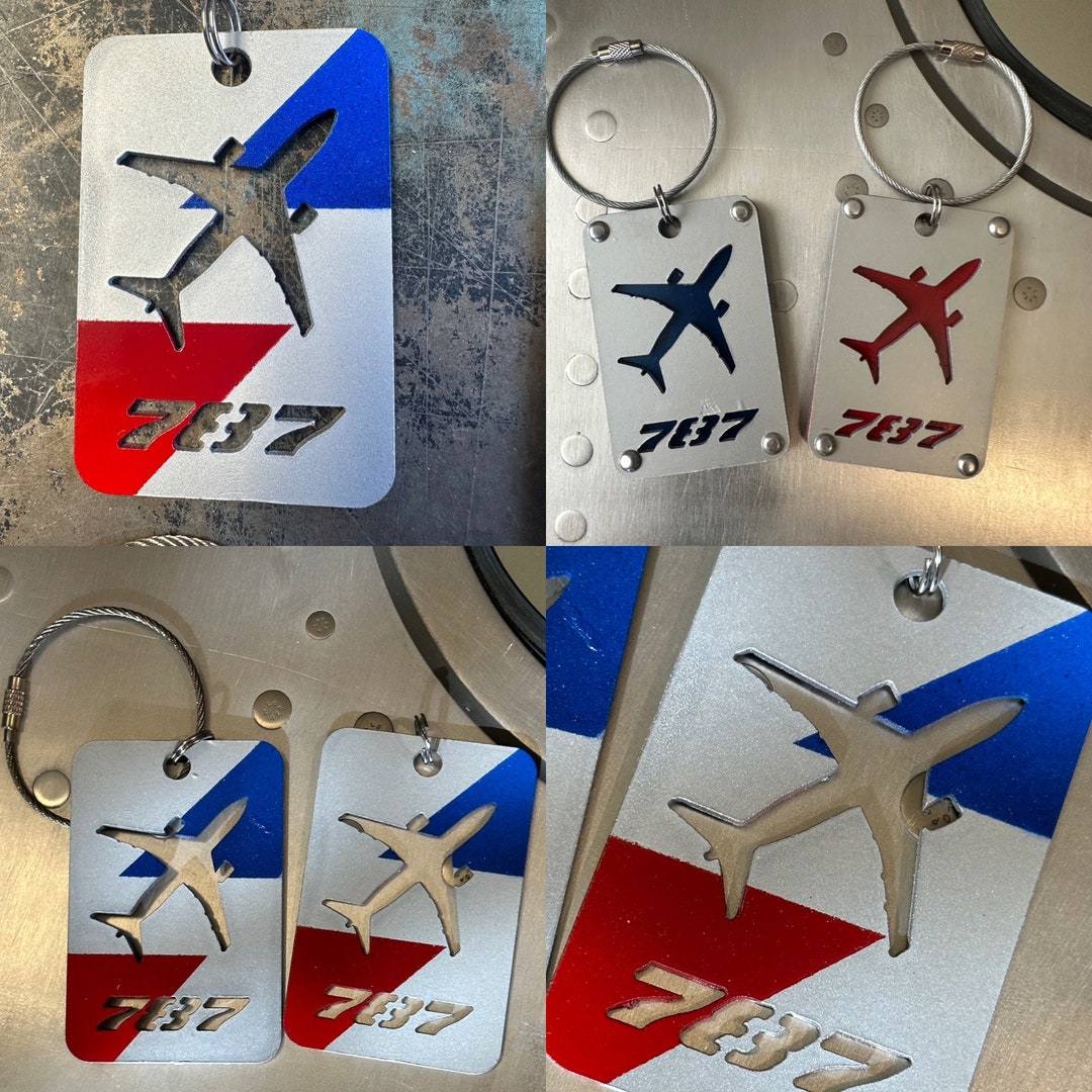 American Airlines Livery Luggage Tags Boeing 787 - Etsy