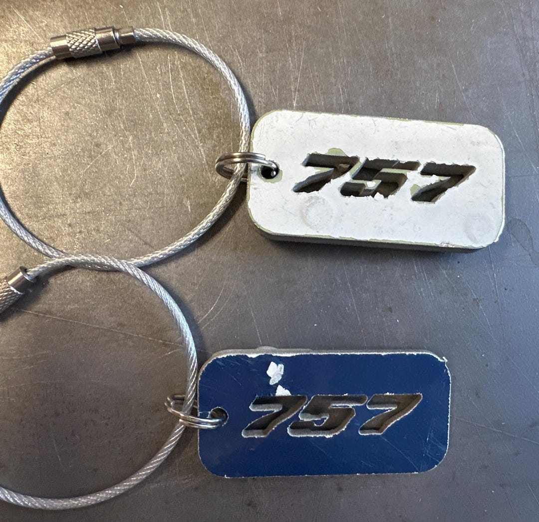 Boeing 757 Fuselage Former Delta Airlines Key Chain - Etsy