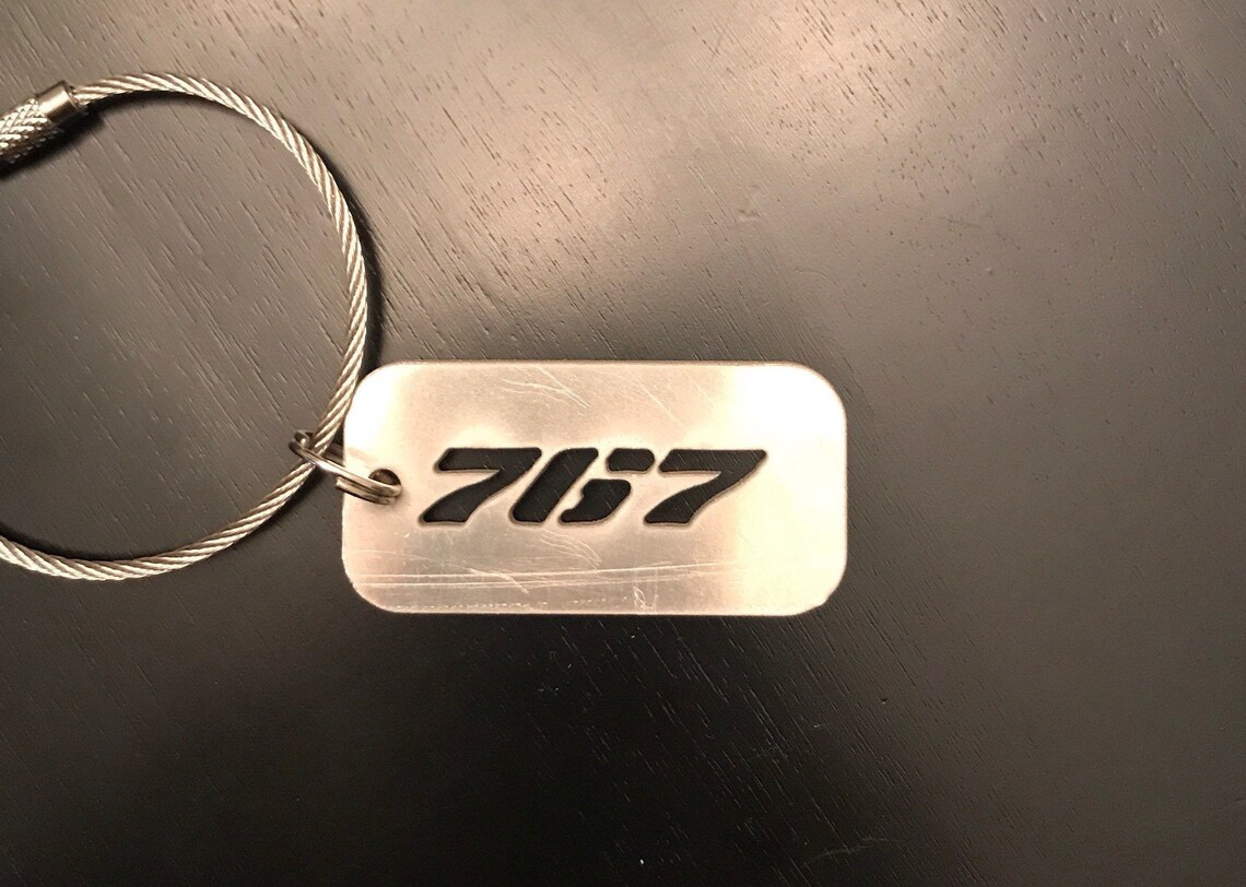 American Airlines 767 Key Chain N362AA - Etsy