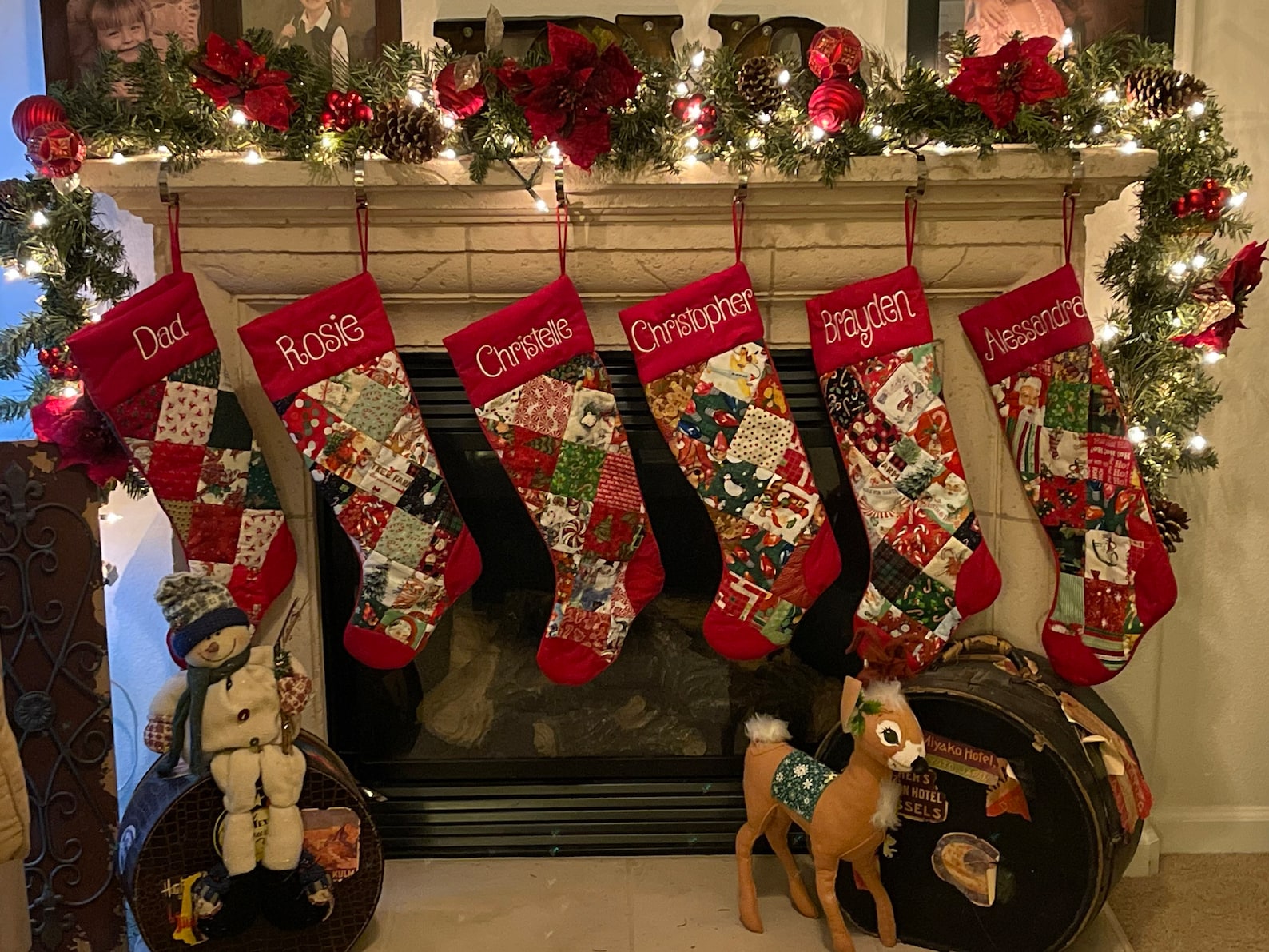Personalized Handmade Quilted Christmas Stockings BEAUTIFUL - Etsy