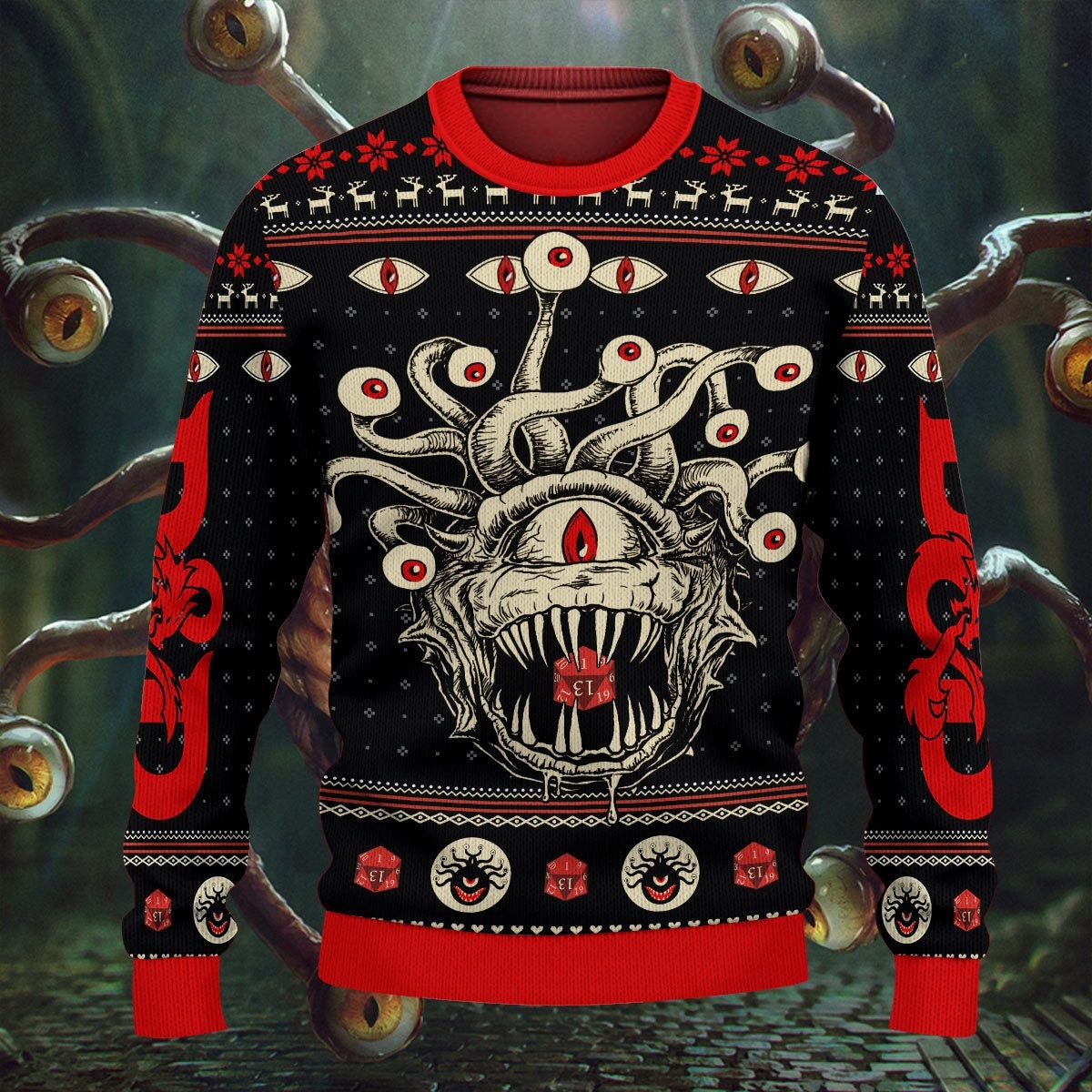 DnD Classes Collection Christmas Ugly Sweater, Dungeons and Dragons ...