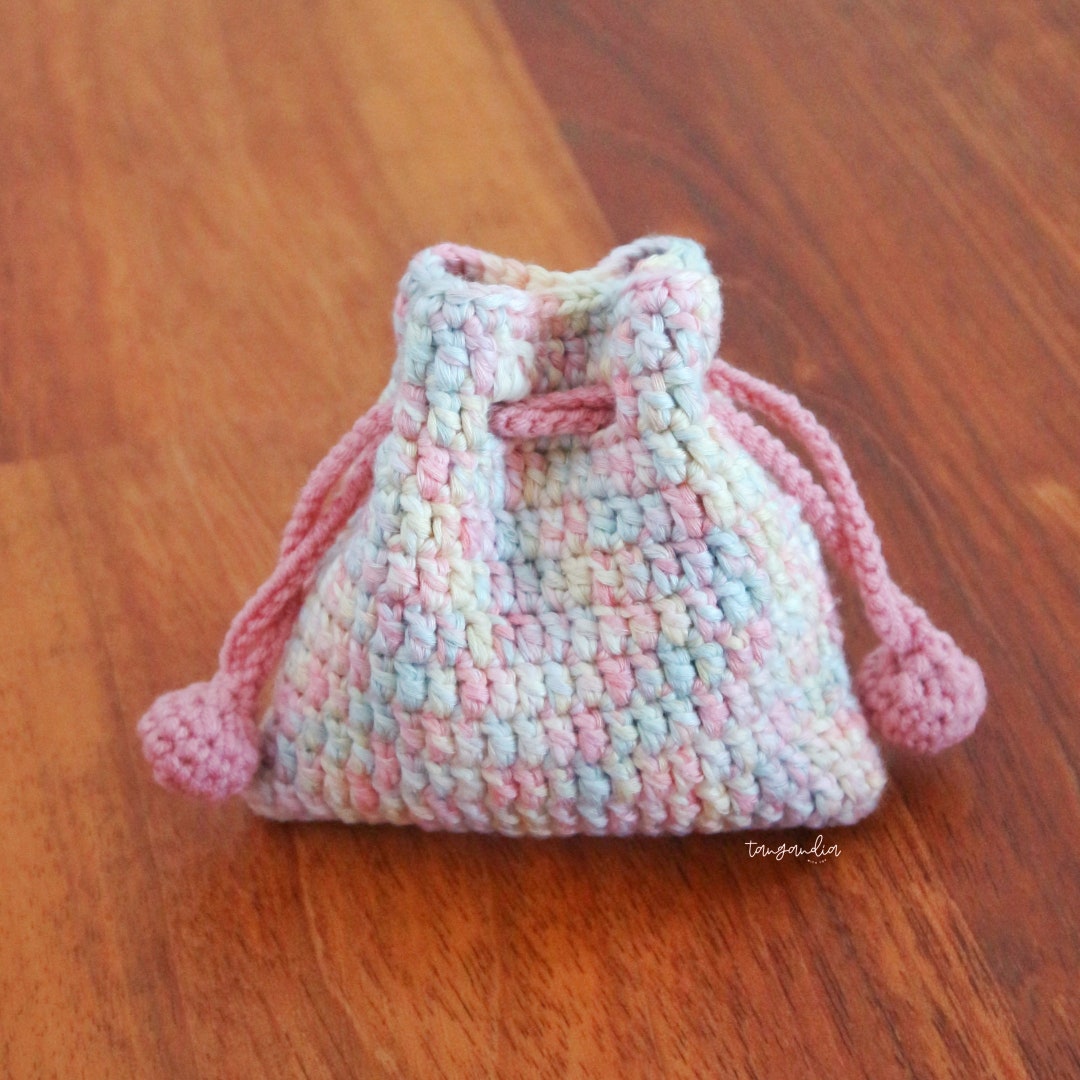 Pink Crochet Mini Pouch for Valentine. Unique Handcrafted Design ...