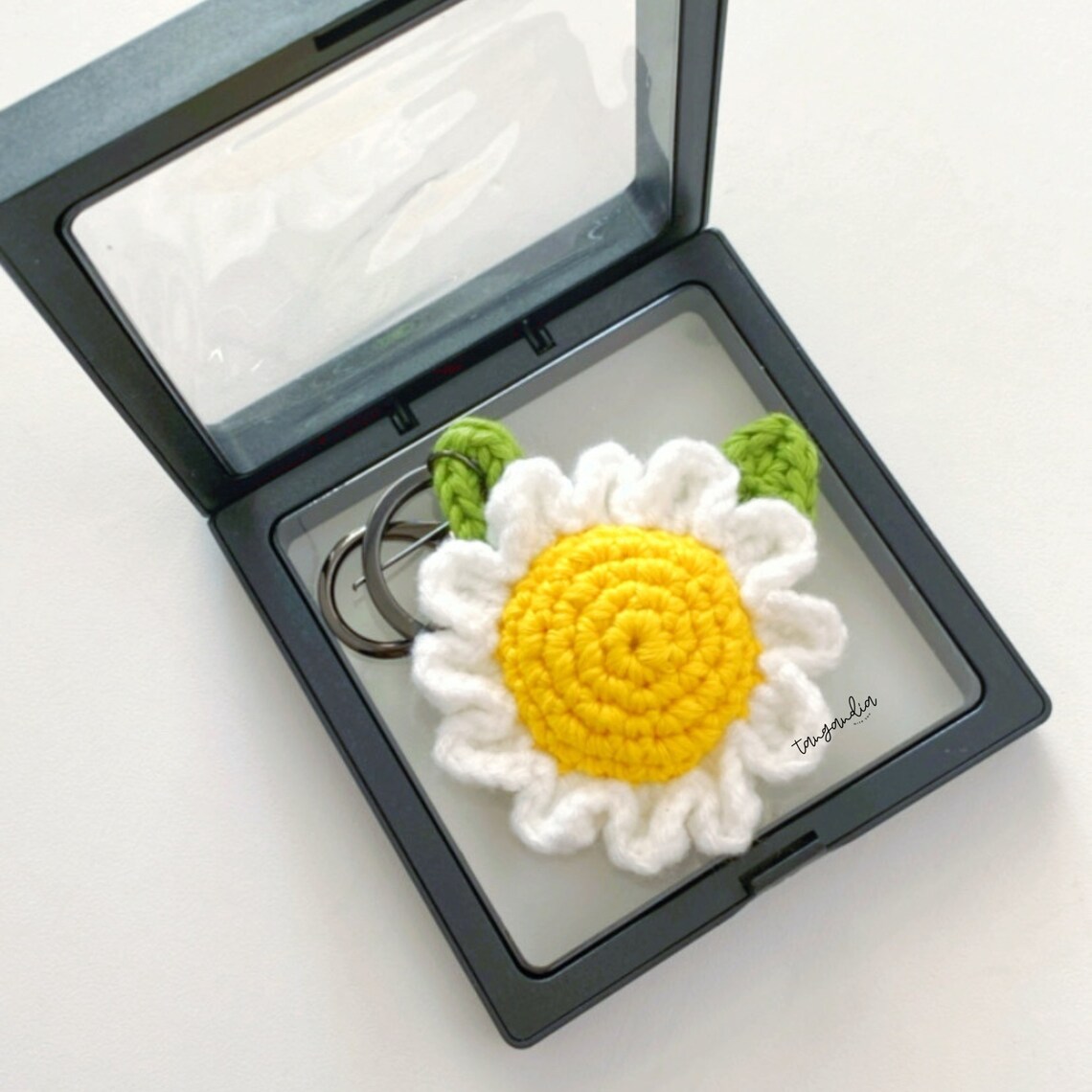Crochet Daisy Keychain Crochet Keychain Crochet Daisy - Etsy