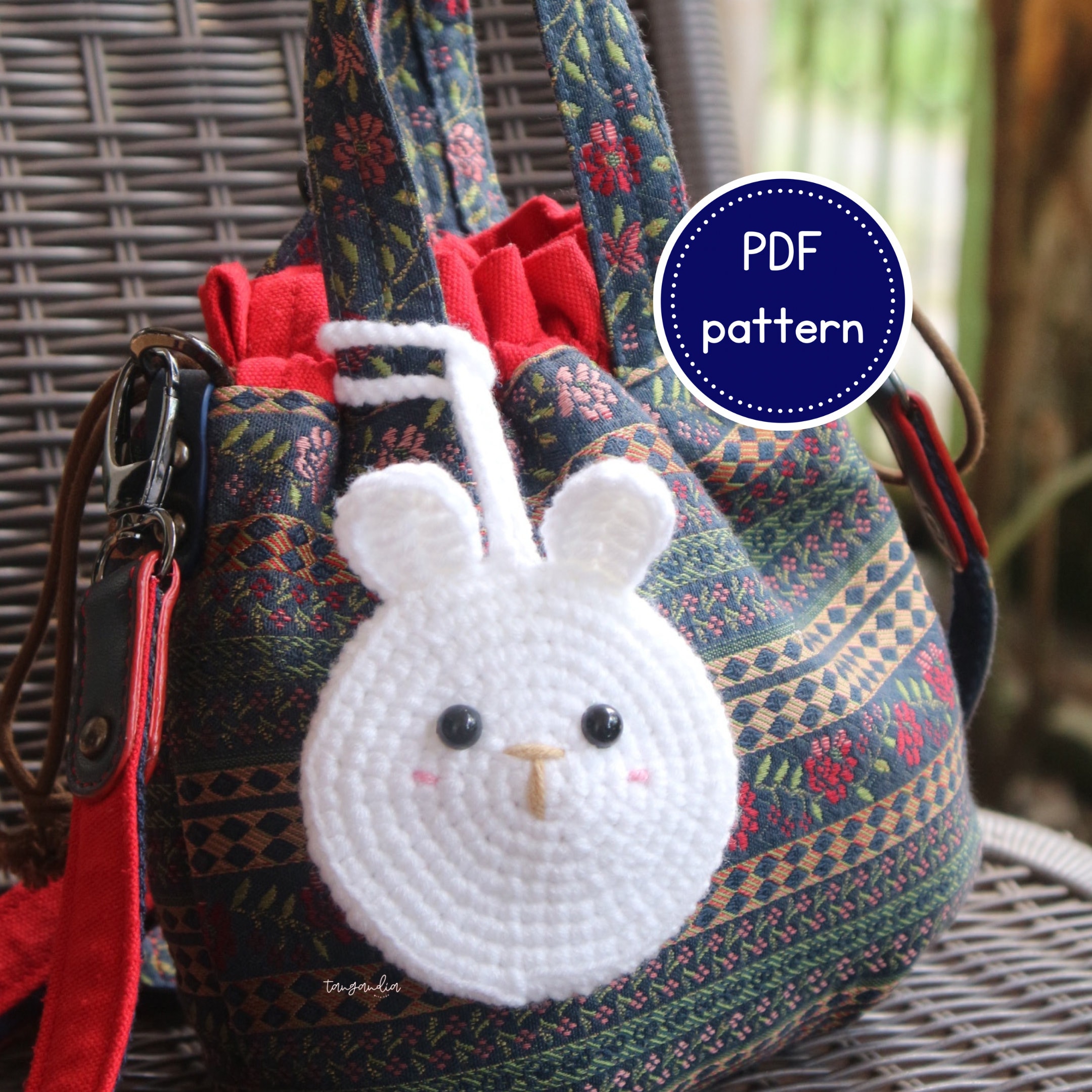 Crochet Mirror Pocket Bunny Pattern, Amigurumi Easter Gift (PDF Pattern ...