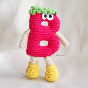 Crochet Letter Amigurumi Pattern: Alphabet B, D, P, R (PDF Pattern) - Etsy