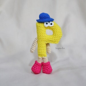 Crochet Letter Amigurumi Pattern: Alphabet B, D, P, R (PDF Pattern) - Etsy