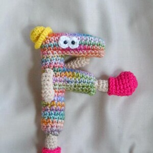 Alphabet Letter F Crochet Pattern. Personalize Amigurumi Letter ...
