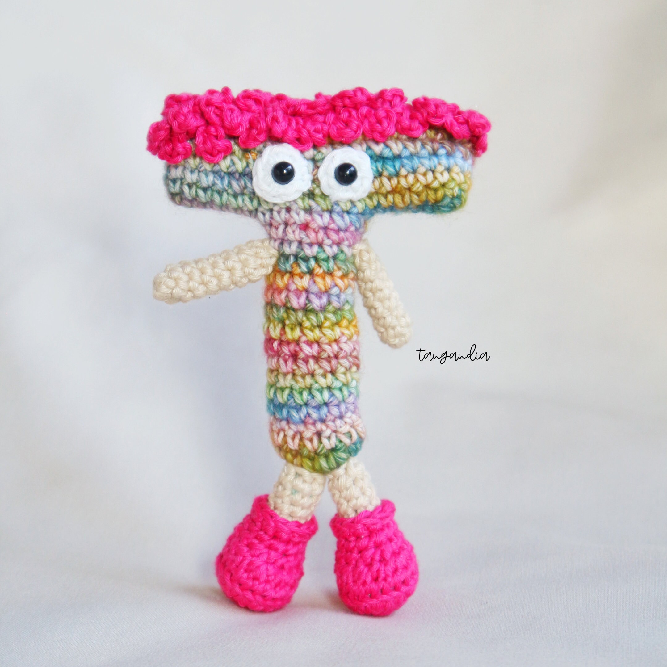 Colorful Vibrant Alphabet Crochet Pattern, Nurery Decor Room, Customize ...
