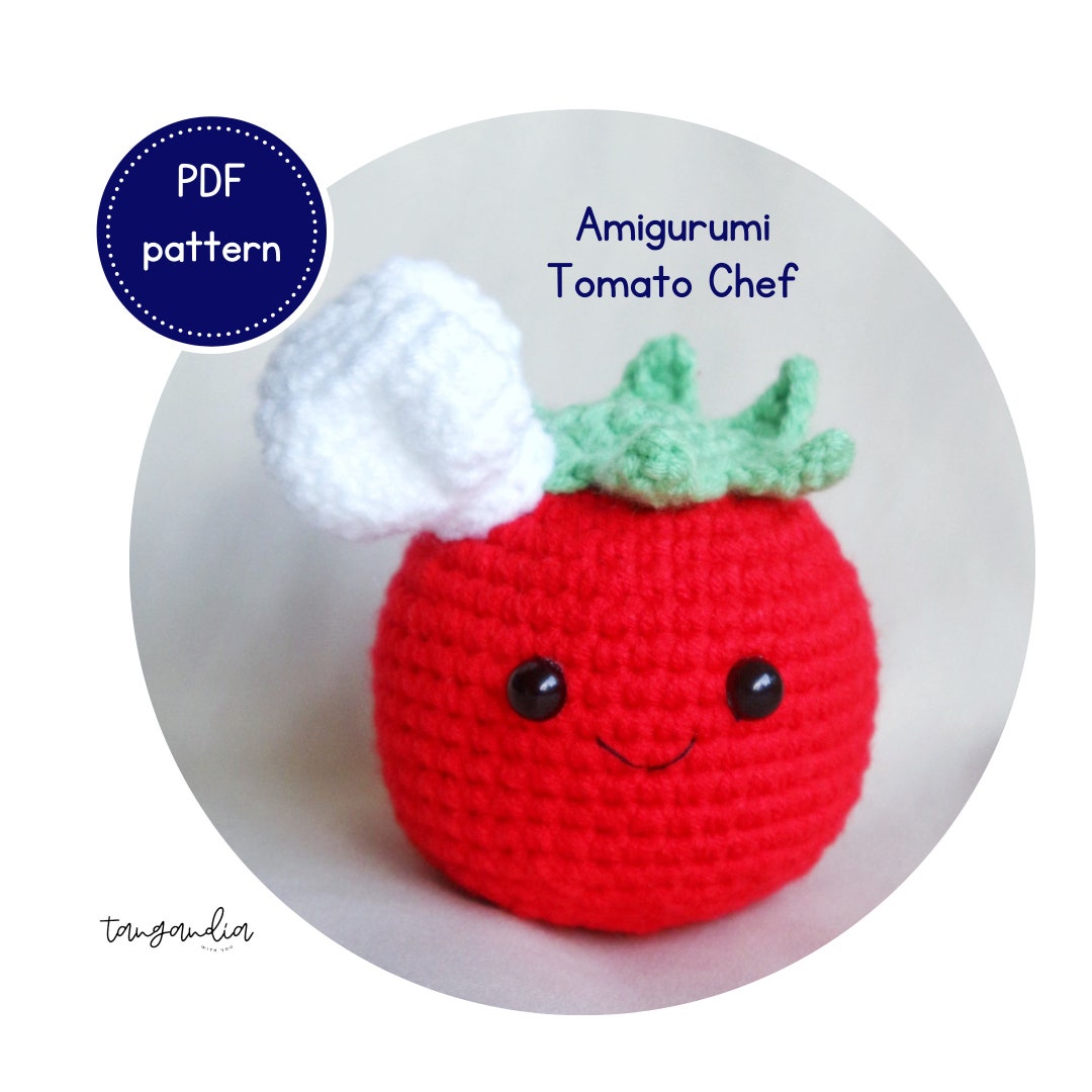 Amigurumi Tomato Chef Pattern, Crochet Toys for Baby - Etsy