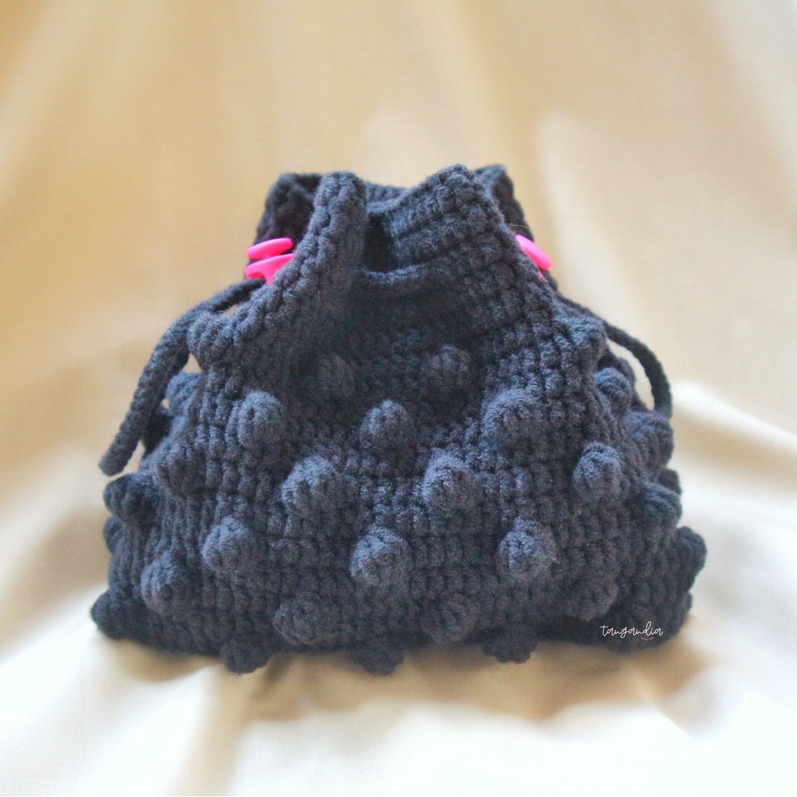 Crochet Purse Drawstring, Crochet Pouch Drawstring, Crochet Mini Wallet ...