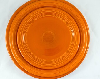 Orange plates | Etsy
