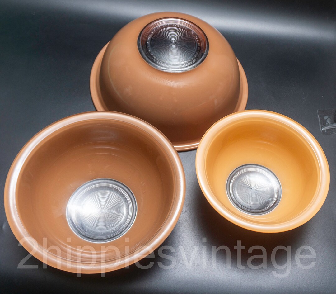 THREE PYREX Corning Mixing Bowls Autumn Rainbow Vintage 1980s - Etsy