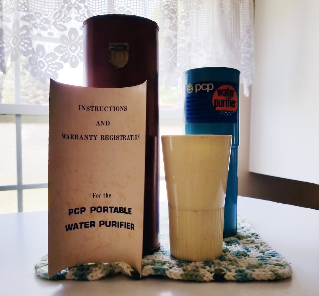 Vintage PCP Portable Water Purifier in Leather Case Complete Ca 1970's ...