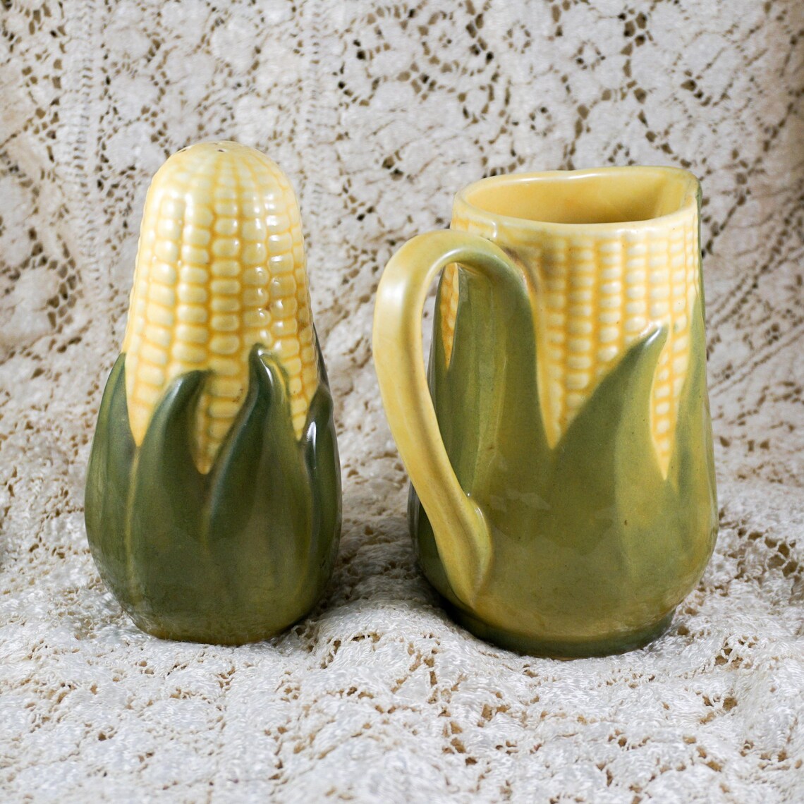 Vintage Shawnee Pottery Corn King Syrup Milk Pitcher and - Etsy