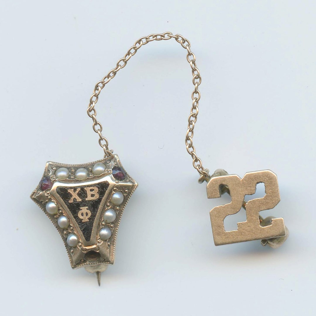 Vintage Chi Beta Phi Fraternity Sorority 10k Gold Pin With - Etsy