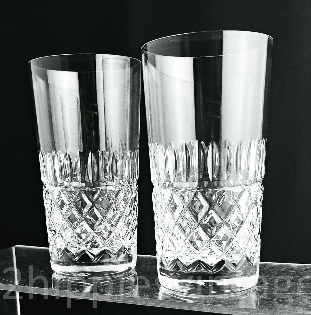 FOUR Vintage Rathmore by Galway Irish 24% Lead Crystal Highball Glasses ...