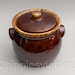Vintage Bean Pot & Lid Brown Drip house and Garden Mirror - Etsy
