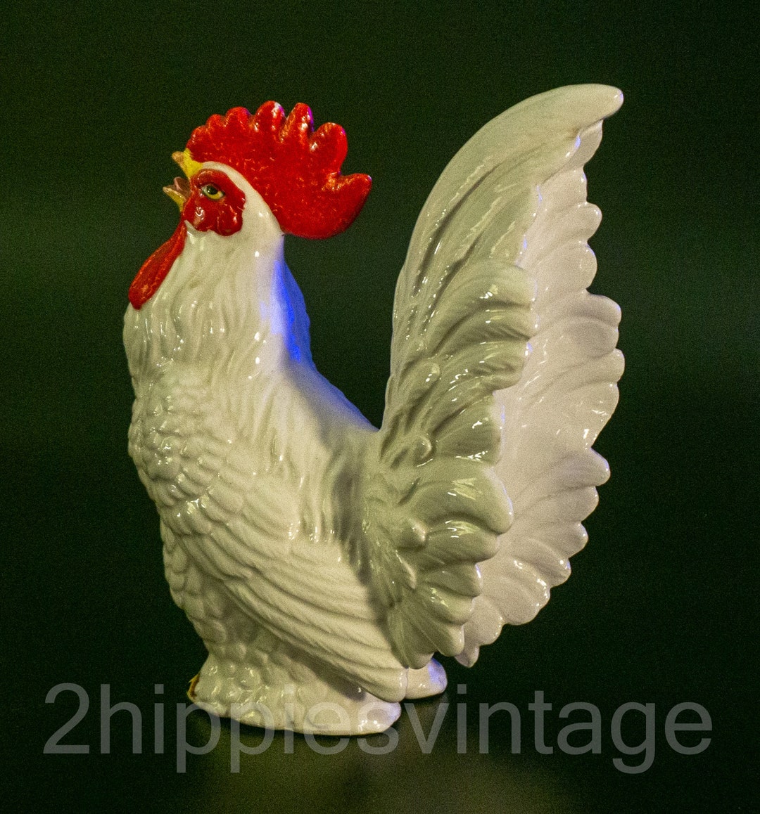 Large Vintage Ceramic Chicken With Japan Label - Etsy