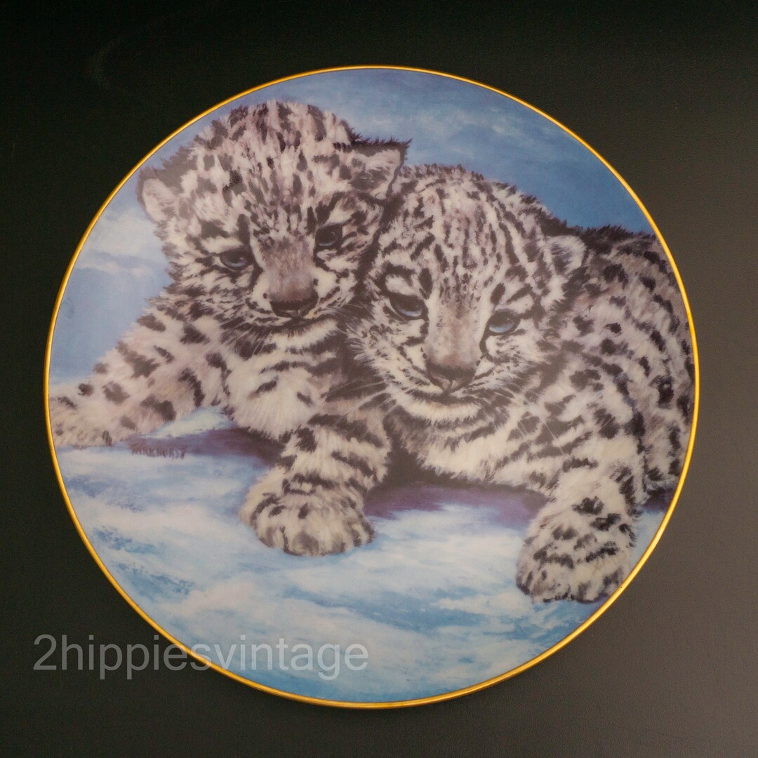 Snow Babies Collector Plate - Snow Leopards - Hackett American ...